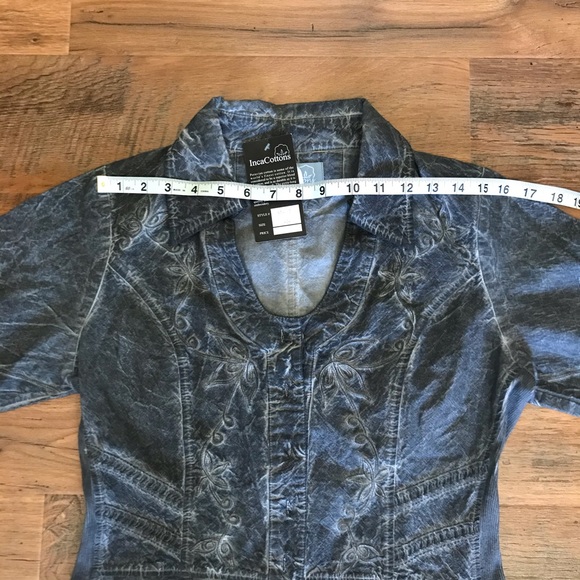 IncaCottons | Jackets & Coats | Nwt Lightweight Embroidered Cotton ...